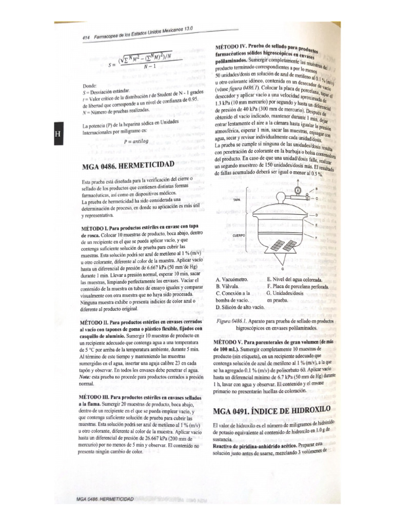 MGA. 0486. Hermeticidad | PDF