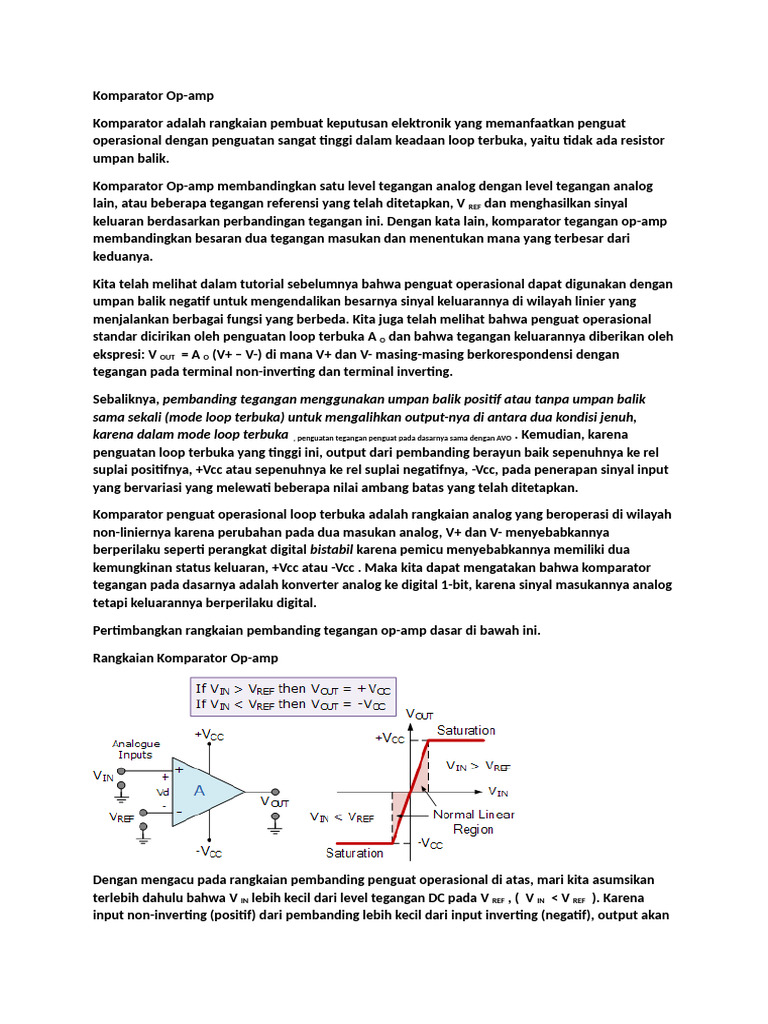 Komparator Jendela pada Op-Amp | PDF