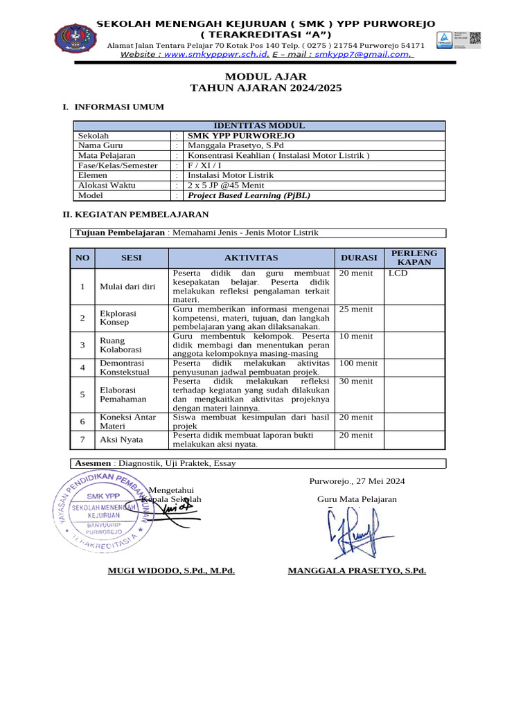 Modul Ajar Iml Xi | PDF