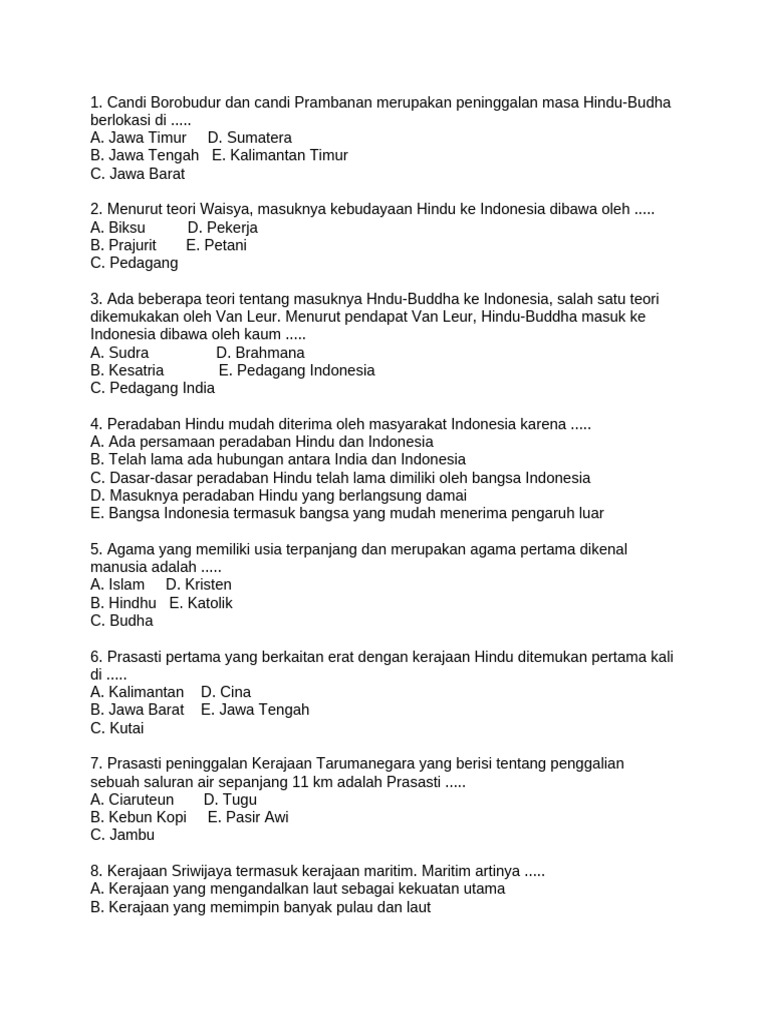 Latihan Soal Asat 2024 | PDF | Perjalanan