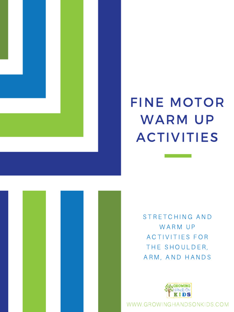 Fine Motor Warm Up Activity Cards Final | PDF | Hand