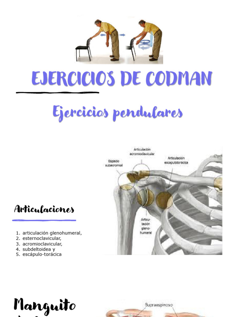 8.4. Ejercicios de Codman, Risser y Buerguer Allen | PDF | Pie | Hombro