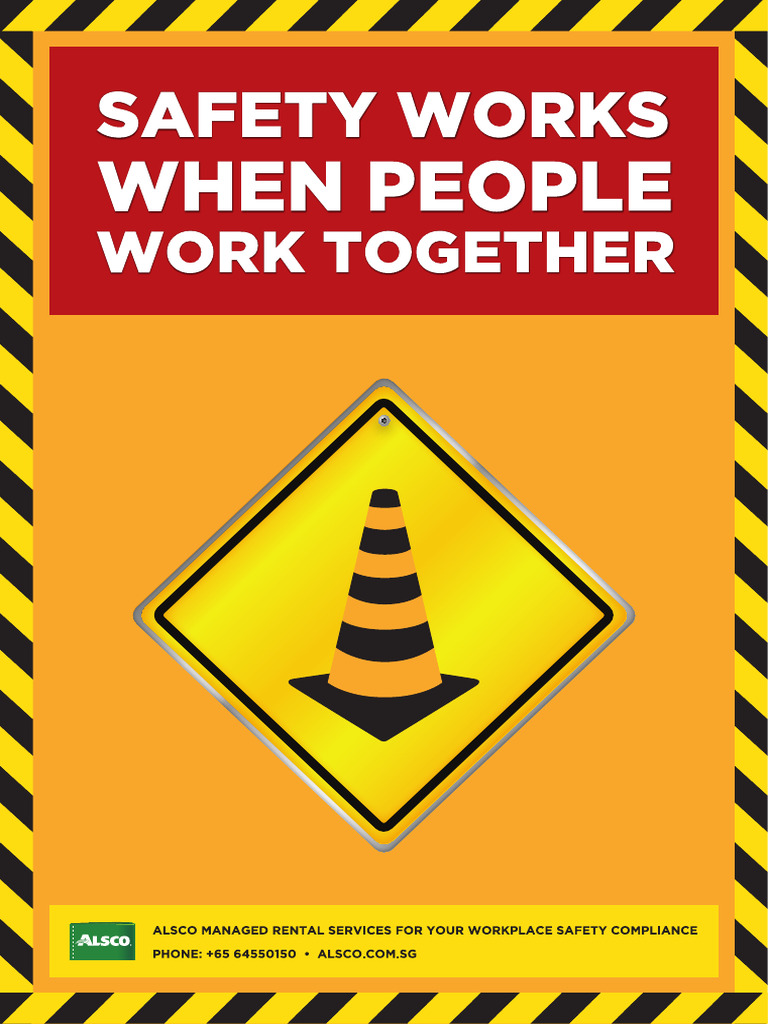 Alsco SG Workplace Safety Posters Safety People Work Together A4 | PDF