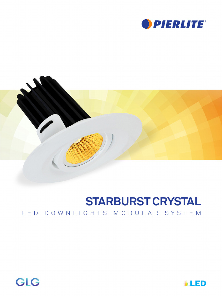 Pierlite STARBURST CRYSTAL LED DOWNLIGH Brochure | PDF | Lighting ...