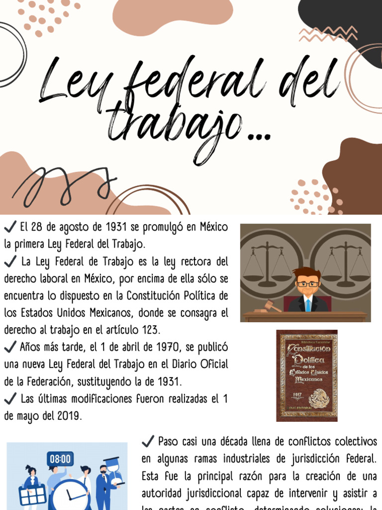 Ley Federal Del Trabajo | PDF | México | Relaciones Industriales