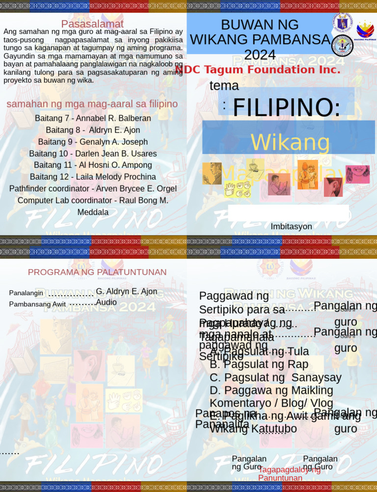 Program Buwan Ng Wika | PDF