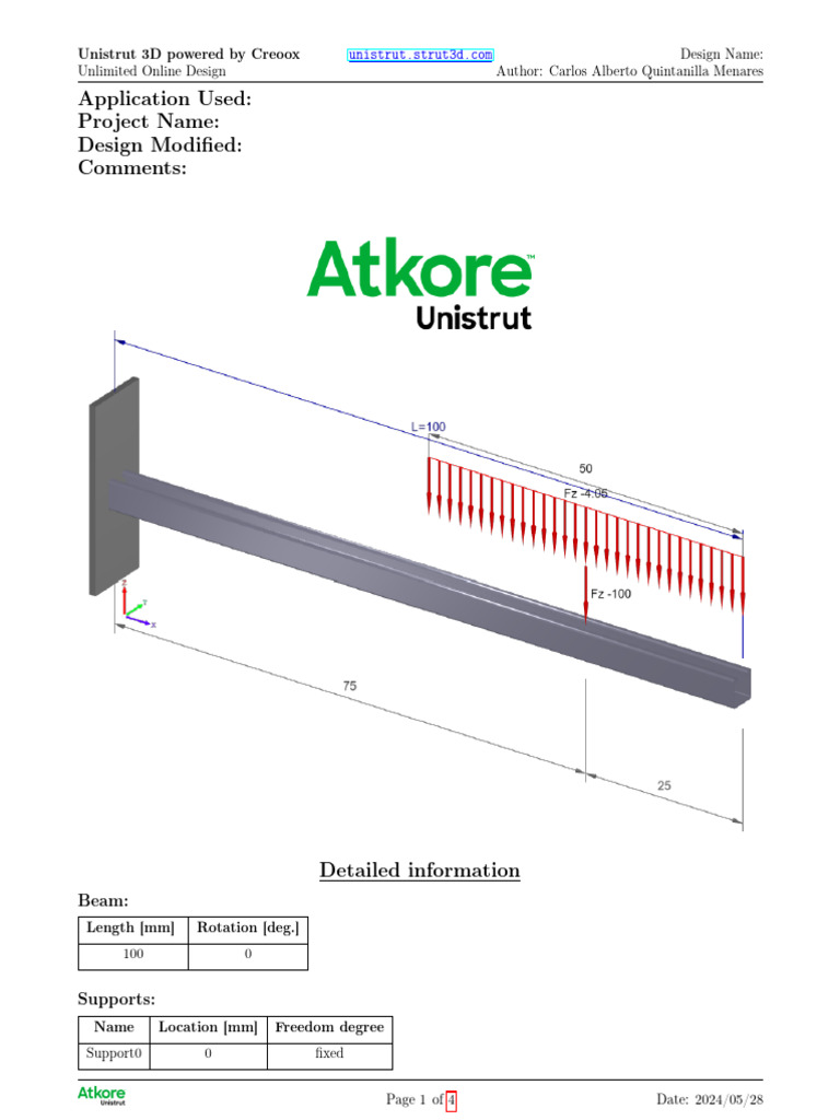 Unistrut Calculation | PDF | Buckling | Beam (Structure)