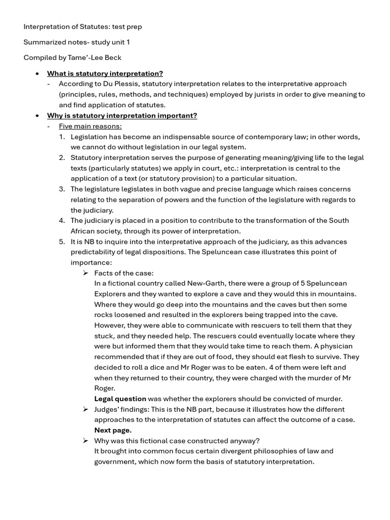Study unit 1- summarized notes | PDF | Justice | Crime & Violence