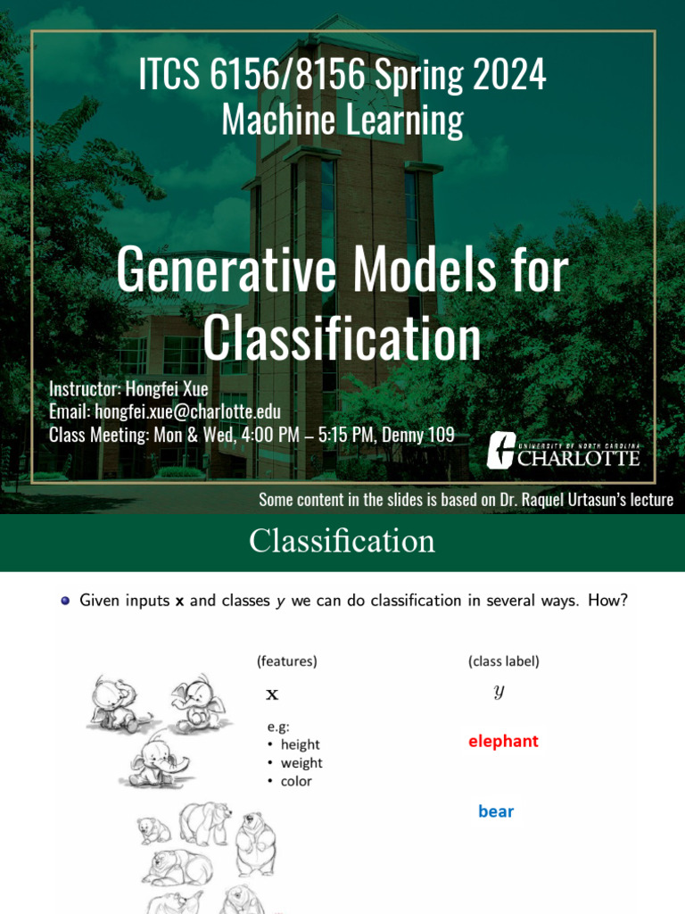 Nerative Models For Classification | PDF | Statistical Classification ...