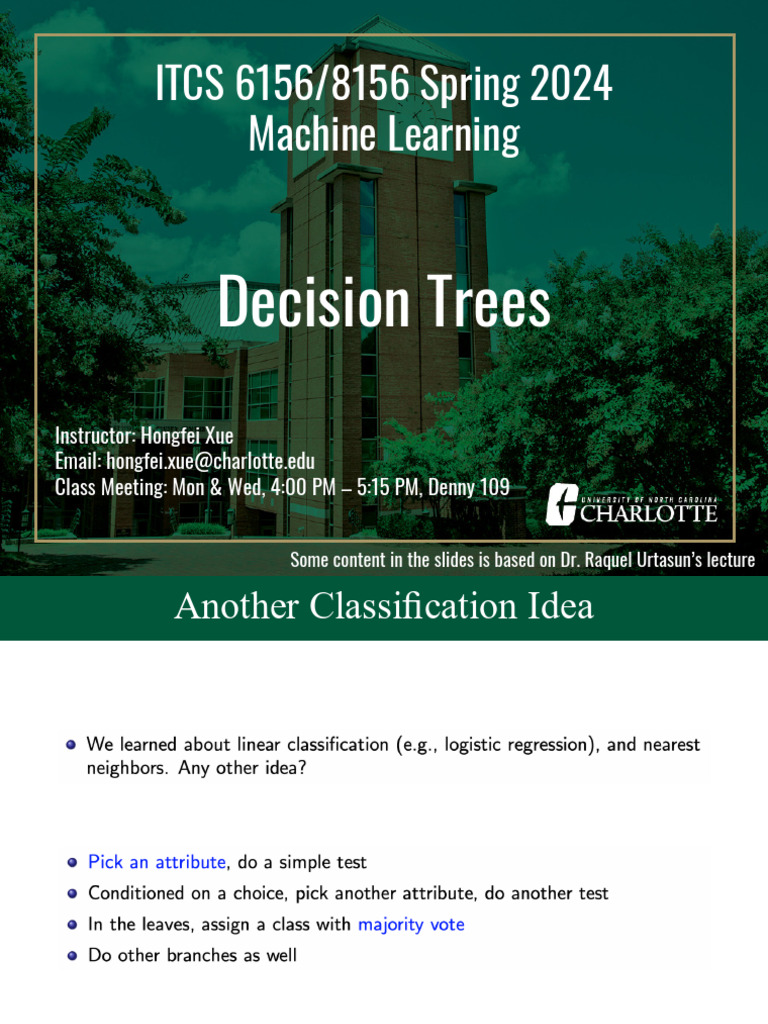 7 DecisioinTrees | PDF | Statistical Classification | Applied Mathematics