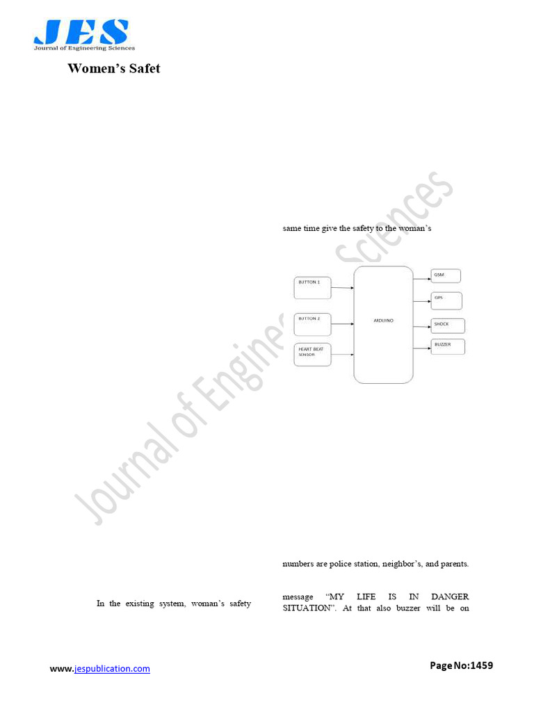 Women's Safety Device With GPS Tracking &GSM Alerts System | PDF ...