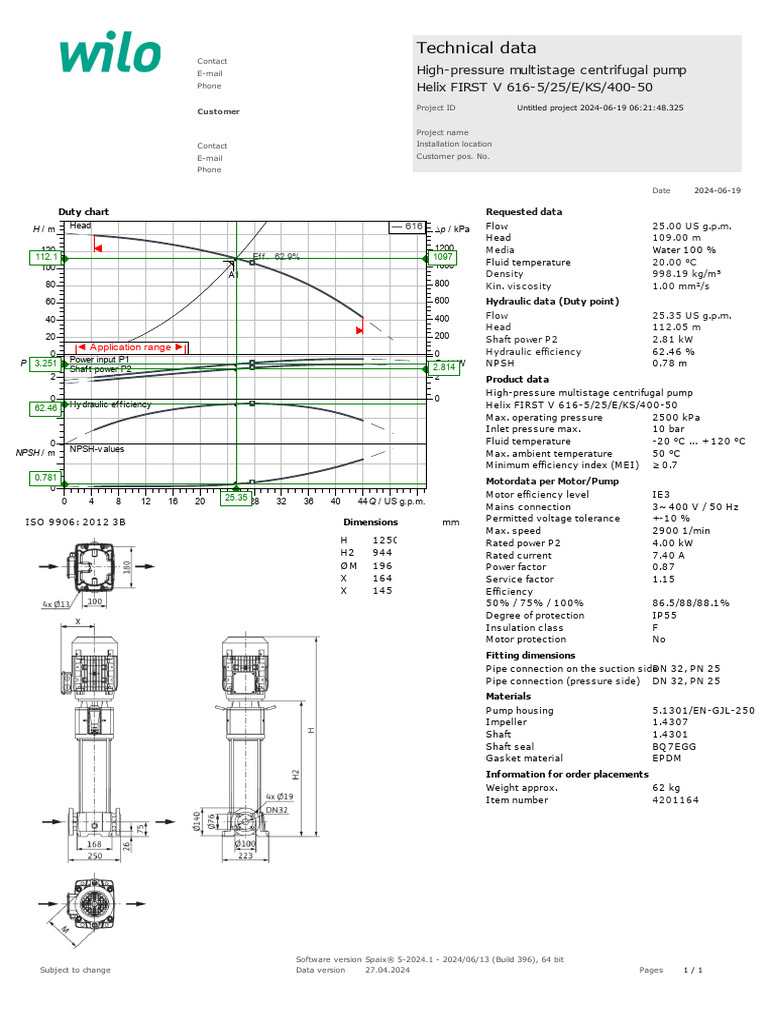3.JP - Helix - FIRST - V - 616-5 - 25 - E - KS - 400-50 25 USGPM@109m ...