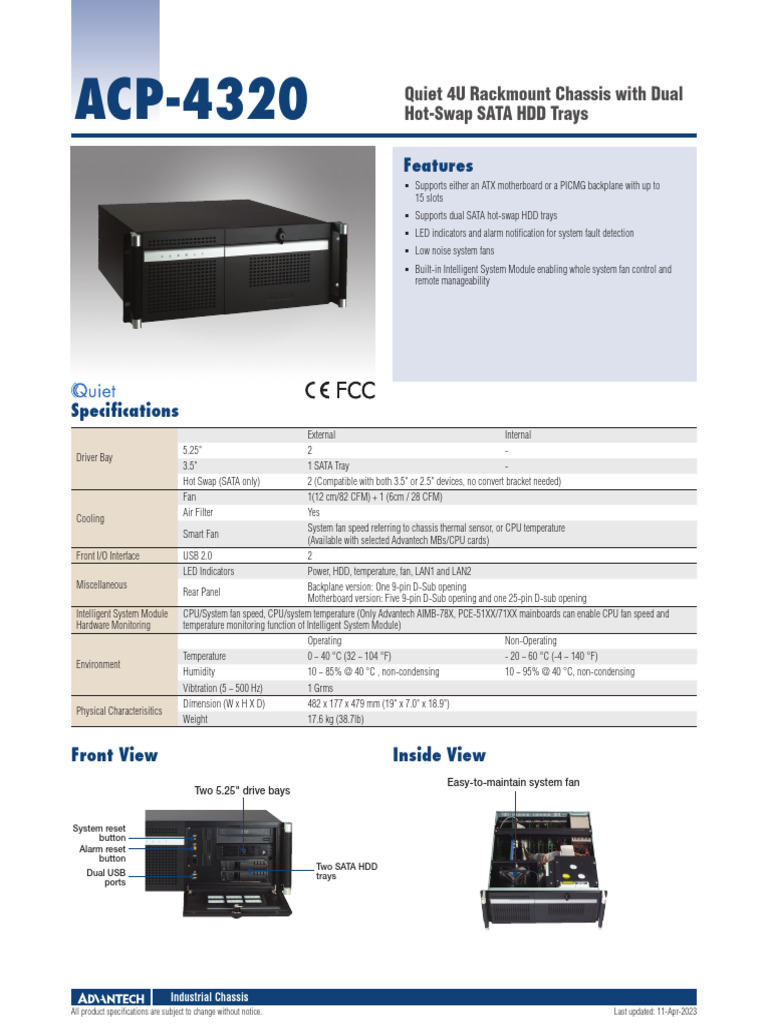 ACP-4320 Advantech | PDF | Office Equipment | Computer Architecture