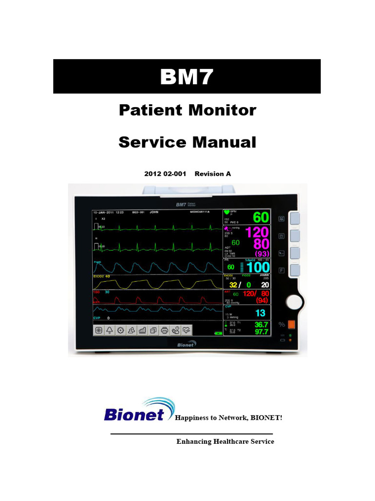 BM7-Service Manual | PDF | Blood Pressure | Heart Rate