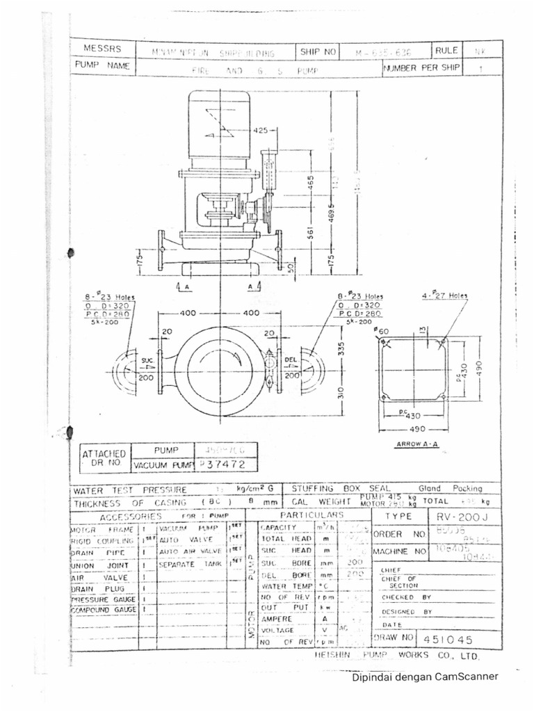 Fire & GS Pump | PDF