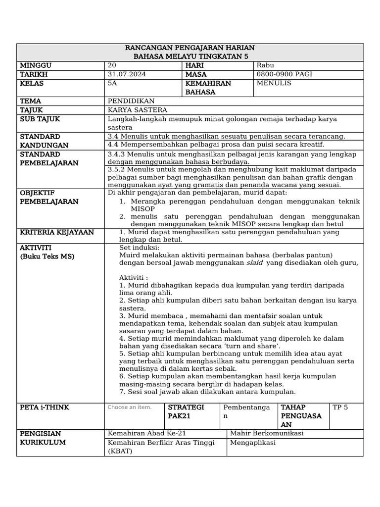 Teknik MISOP dalam Menulis Pendahuluan | PDF