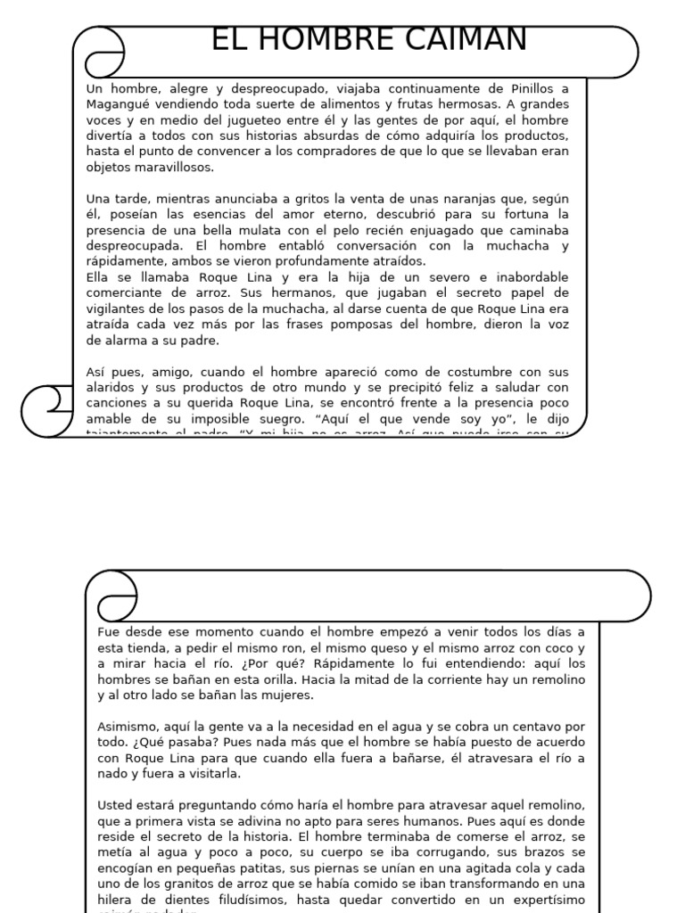 El Hombre Caiman | PDF