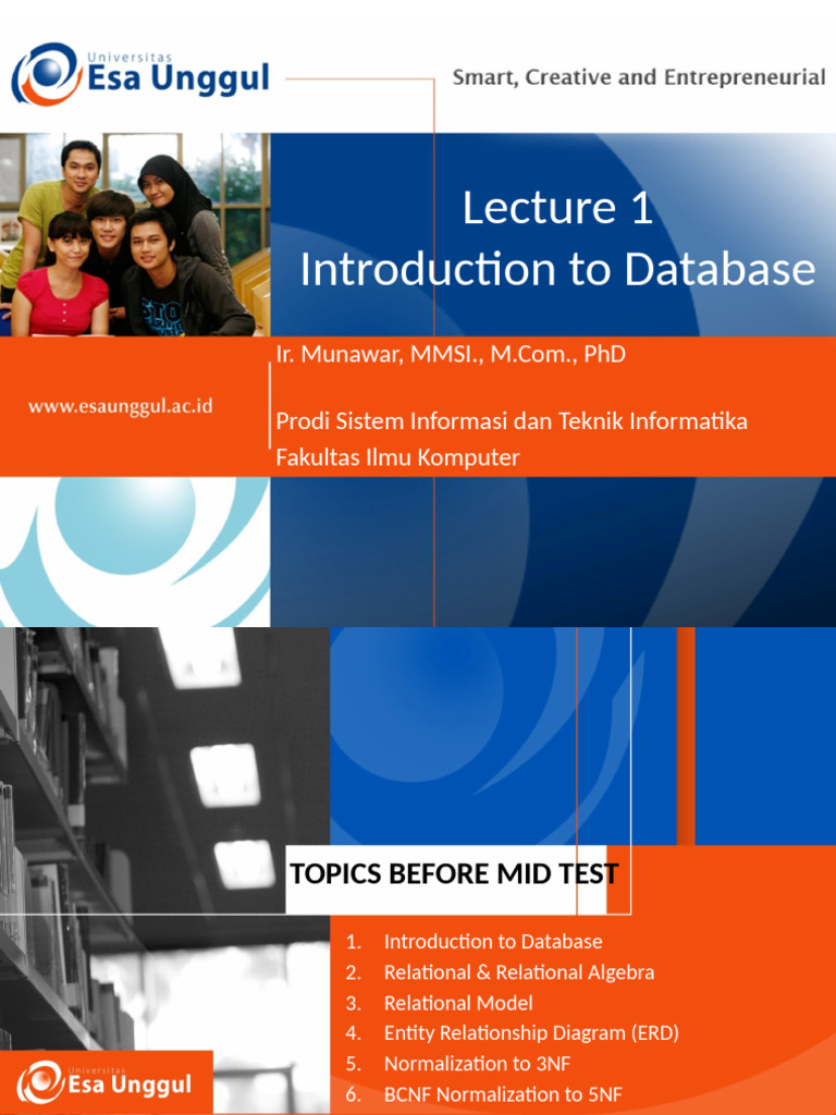 UEU Basis Data Pertemuan 1 | PDF | Databases | Relational Model UEU Basis Data Pertemuan 1 | PDF | Databases | Relational Model