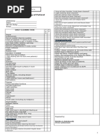 Operating Room Cleaning Checklist | PDF