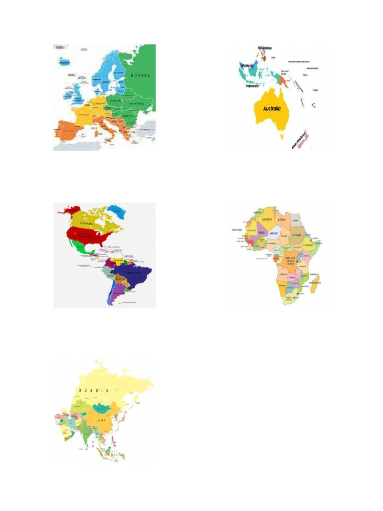 MAPA DE LOS CONTINENTES | PDF