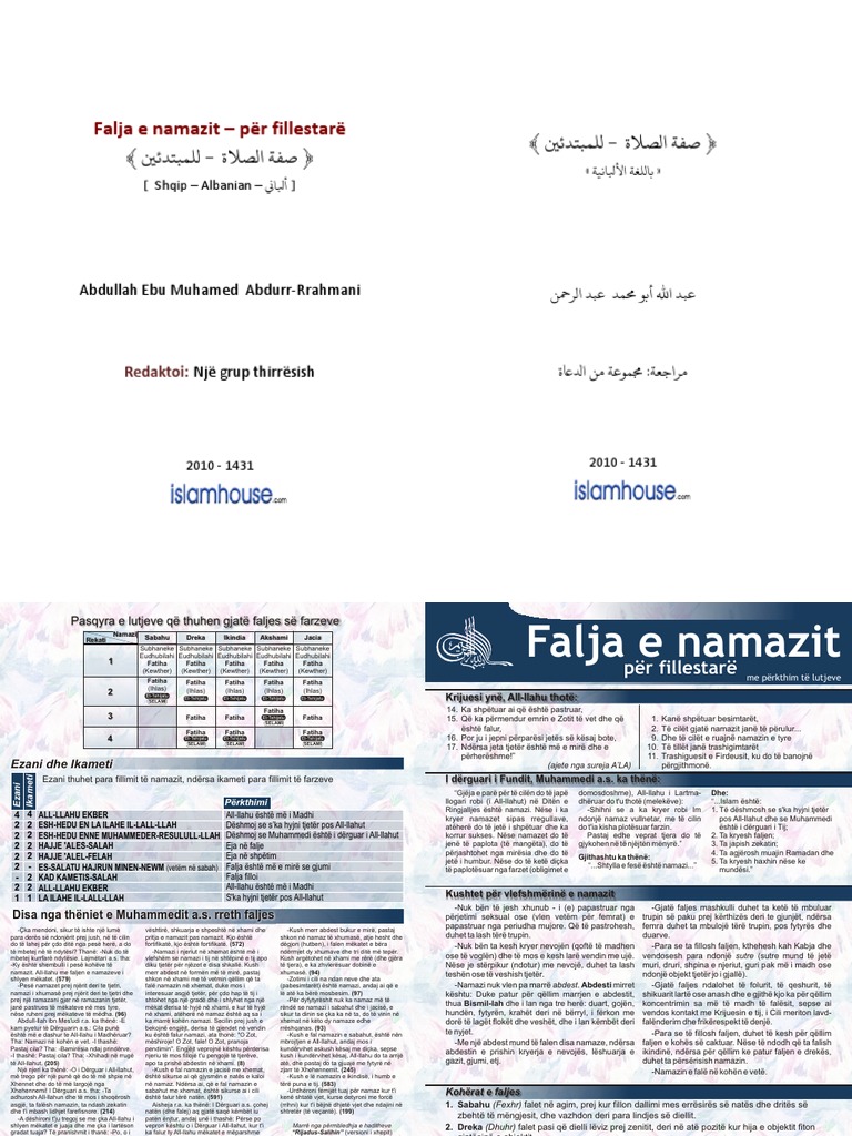 Falja e namazit – për fillestarë: ] Shqip – Albanian – نيالبأ ...