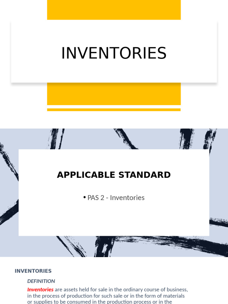 Lec 6 Inventories | PDF | Inventory | Cost Of Goods Sold