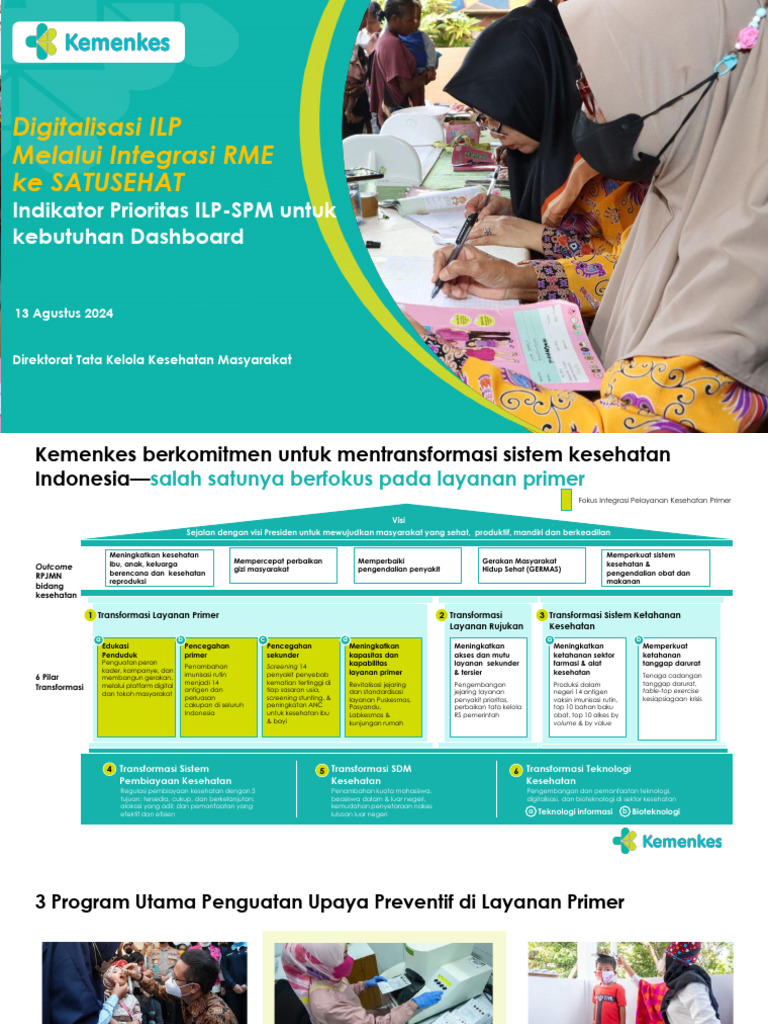 Sosialisasi Integrasi RME Ke SATUSEHAT | PDF | Kesehatan Holistik