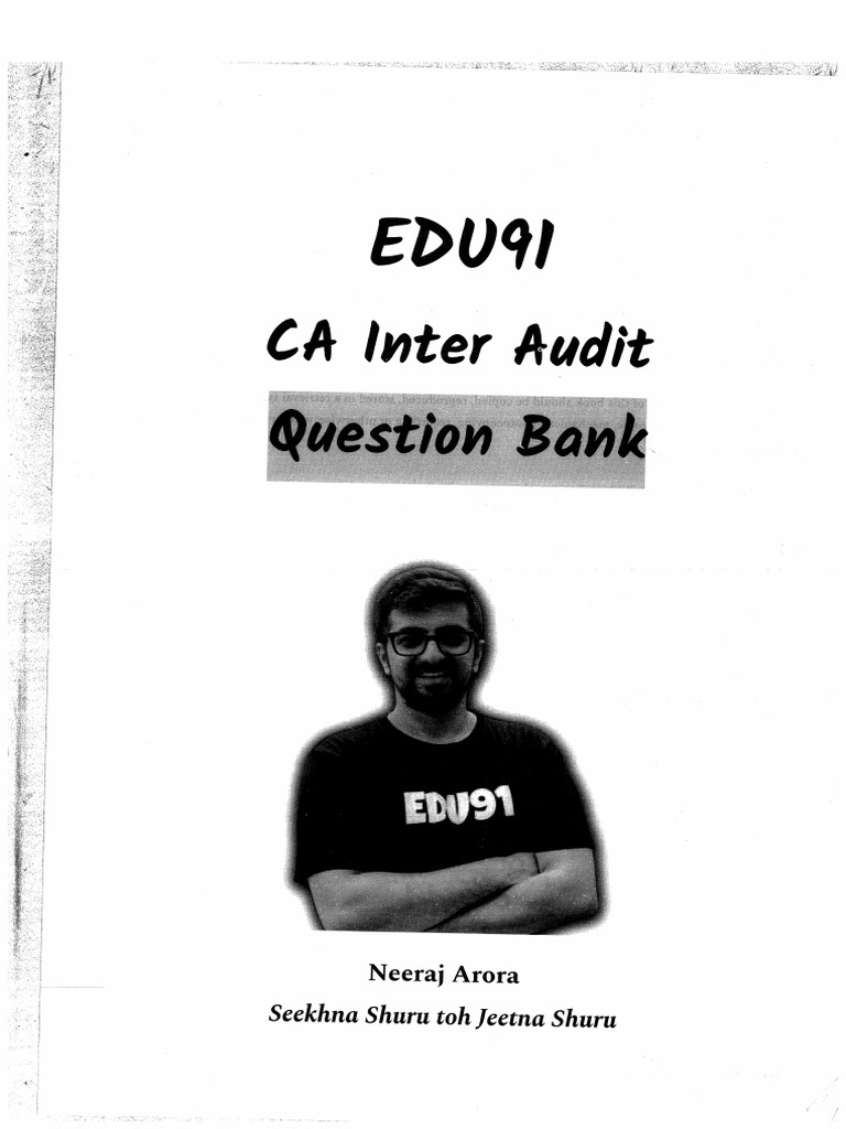 Neeraj Arora Audit Que Bank - 1 | PDF