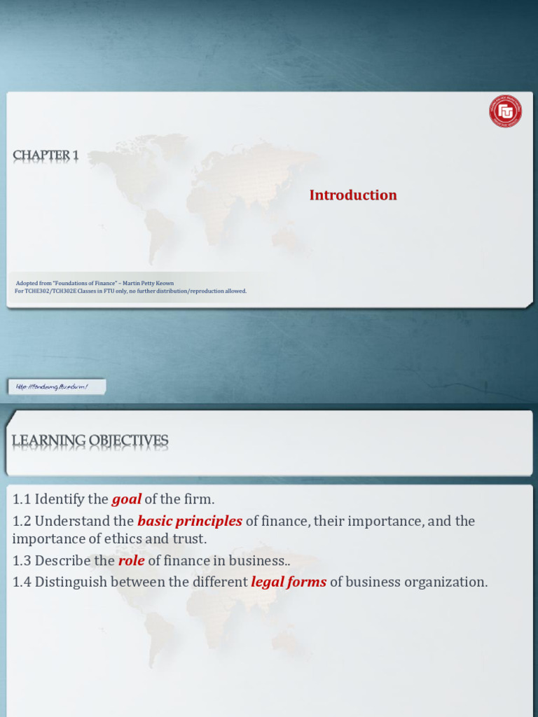 Chap 1 Principles of Finance | PDF | Limited Liability Company ...