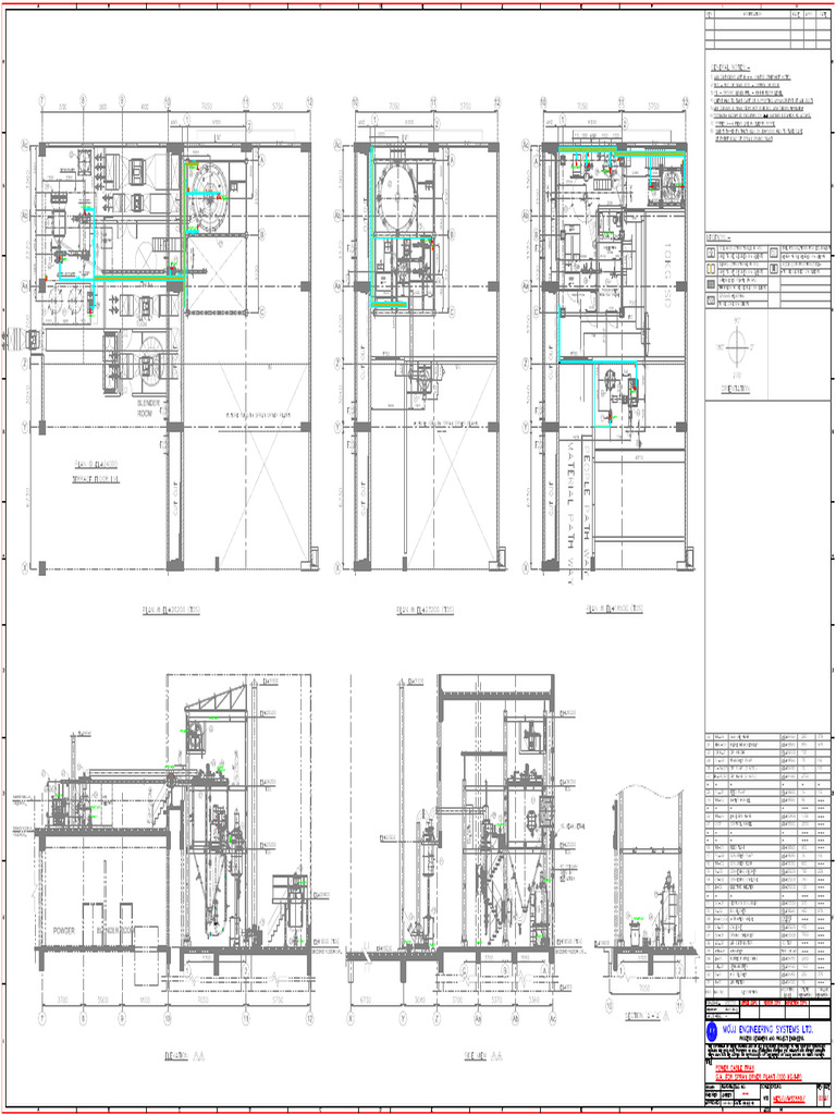002) Power Cable Tray Layout - Ga Sd100 KG - Rev 02-Model | PDF