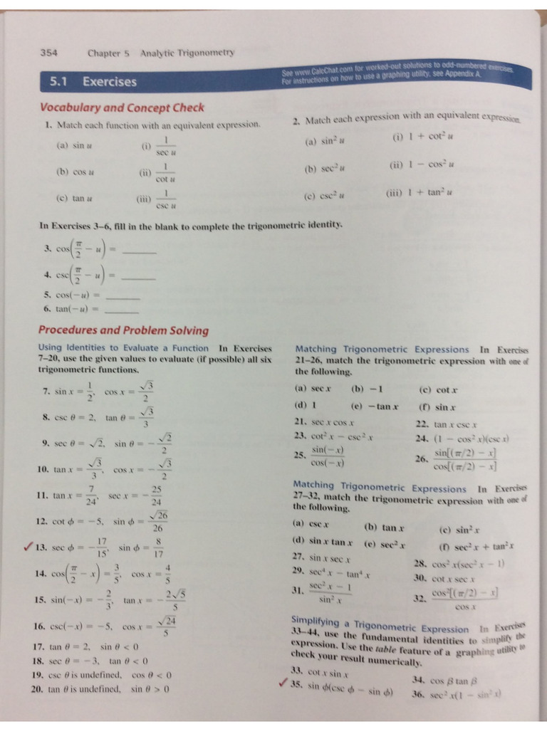 Precal Textbook P.354 | PDF