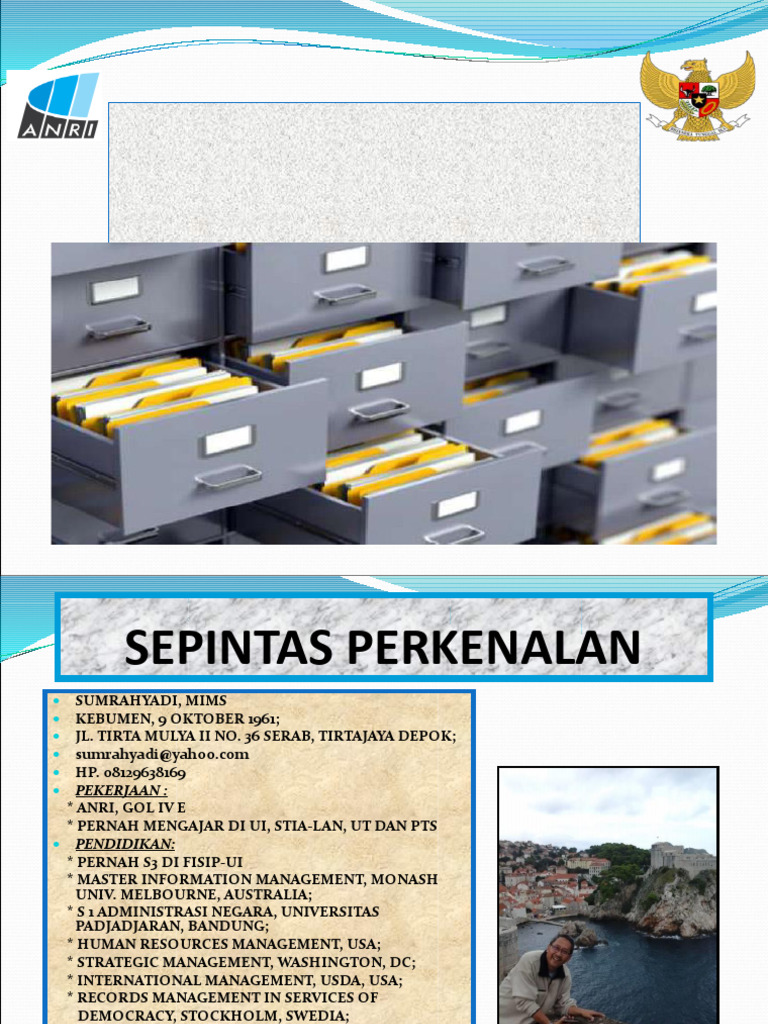 Pengantar Pengelolaan Arsip Dinamis-Dfa Ahli | PDF