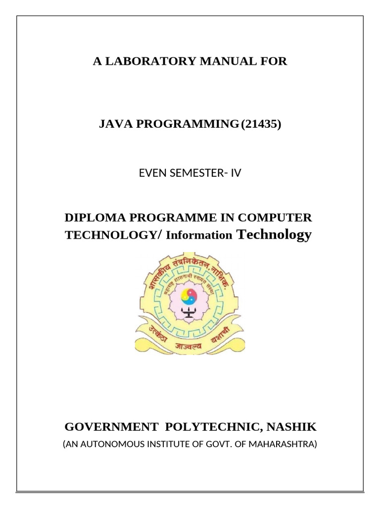 Java Programming Front Pages | PDF | Java (Programming Language ... Java Programming Front Pages | PDF | Java (Programming Language ...