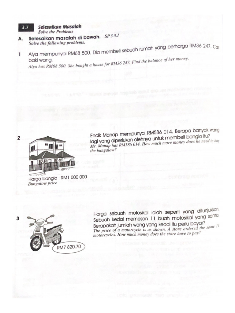 Math Tahun 6 Nombor Bulat | PDF
