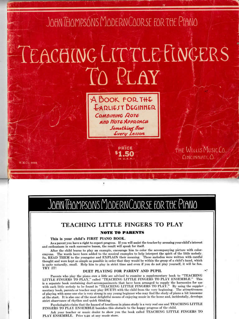 Teaching Little Fingers To Play | PDF | Clef | Musicology