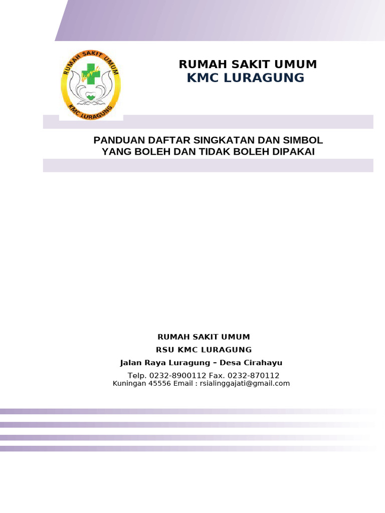 Panduan Daftar Simbol Dan Singkatan Yang Boleh Dan Tidak Boleh Dipakai | PDF