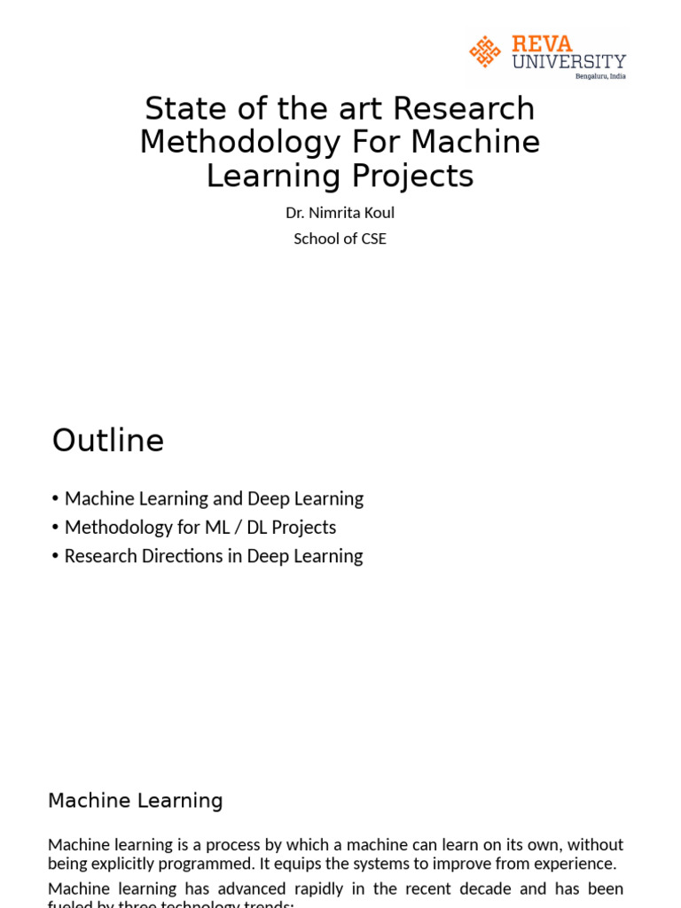 State of The Art Research Methodology For Machine | PDF | Machine ...