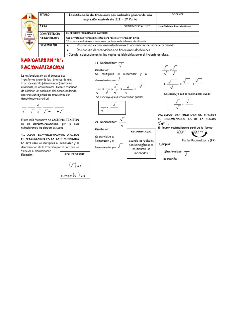 Fichas II Semestre Asa 2024 Matematica | PDF | Rectángulo | Geometría euclidiana