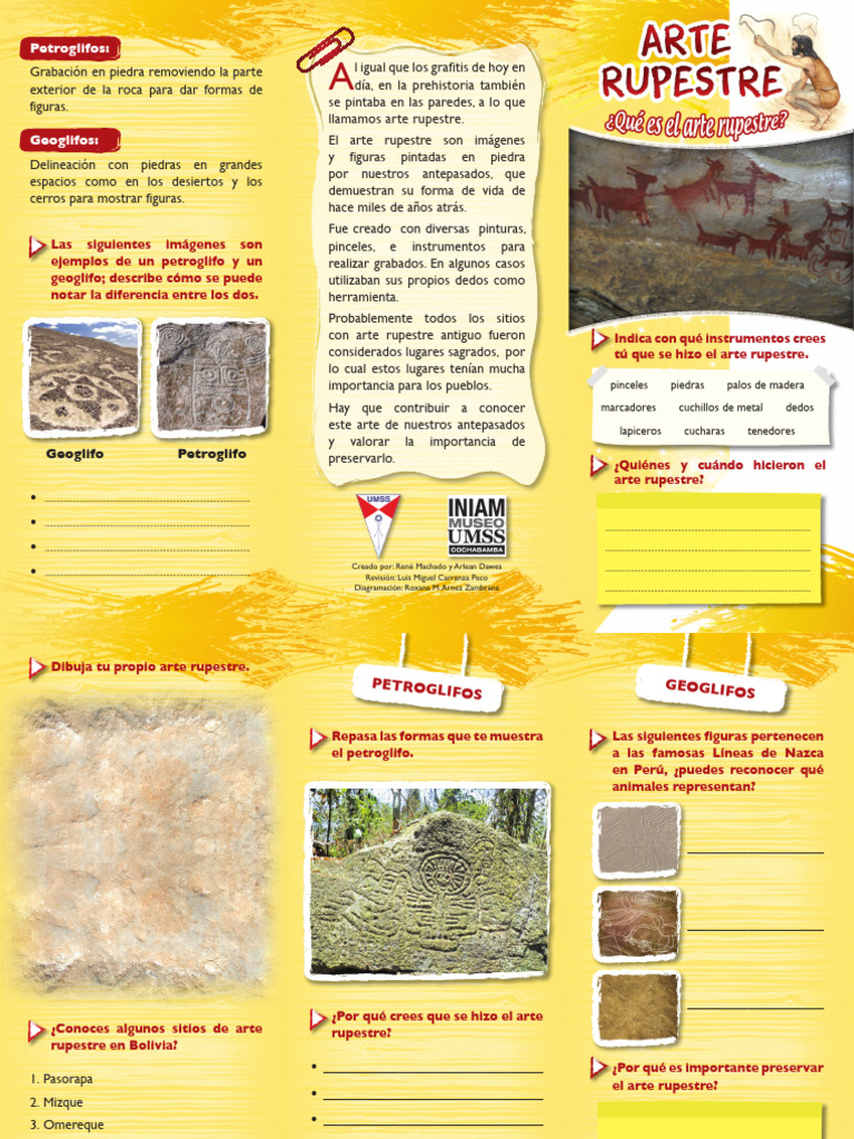 01 INIAM TRIPTICOS - Arte Rupestre | PDF | Arte roquero | Obras de arte