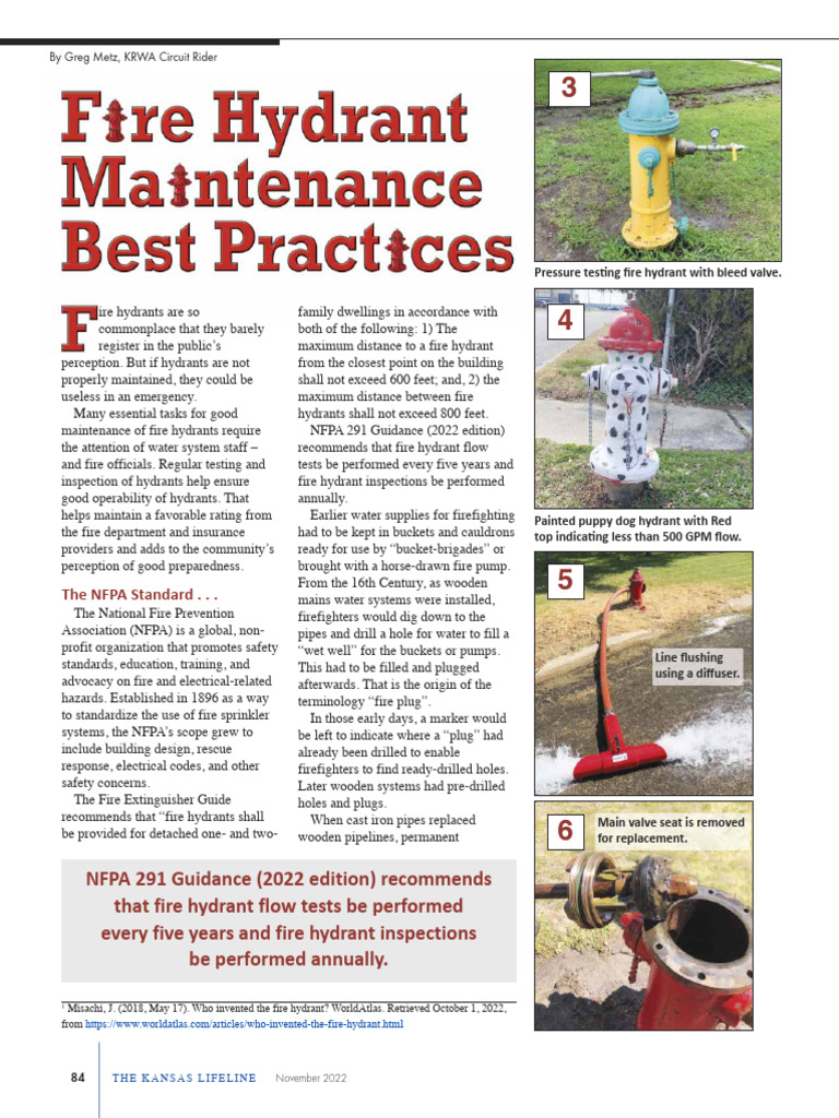 Fire Hydrant Maintenance Guide | PDF | Firefighting | Environmental ...