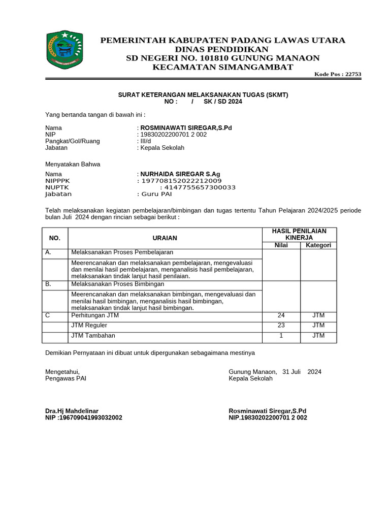 SKMT Gpai Terbaru Juli 2024 | PDF