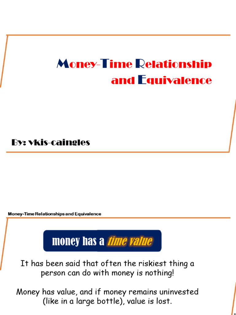 Money Time Relationship And Equivalence 1 Pdf Interest Interest Rates