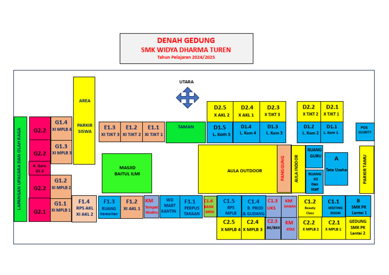 Denah Ruang Kelas Baru 2024 | PDF