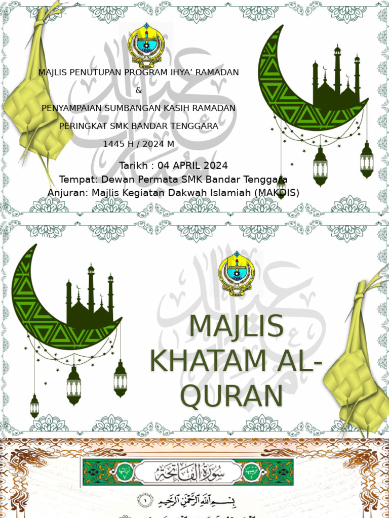Majlis Khatam Al-Quran | PDF