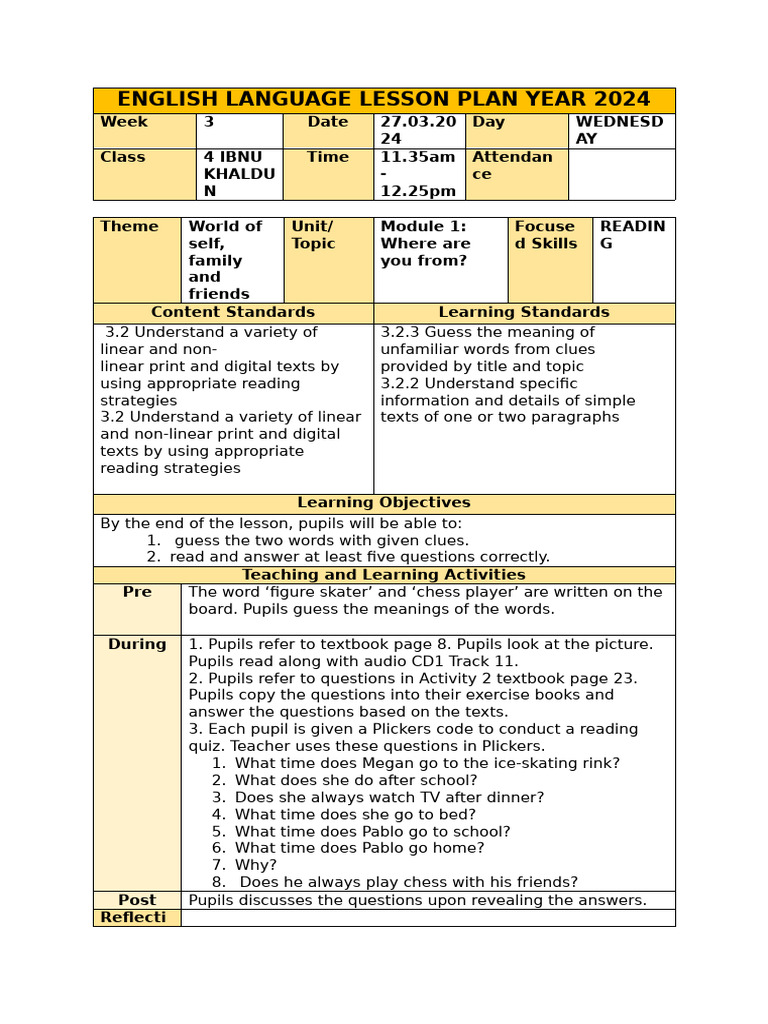 RPH 2 | PDF | Language Arts & Discipline | Foreign Language Studies
