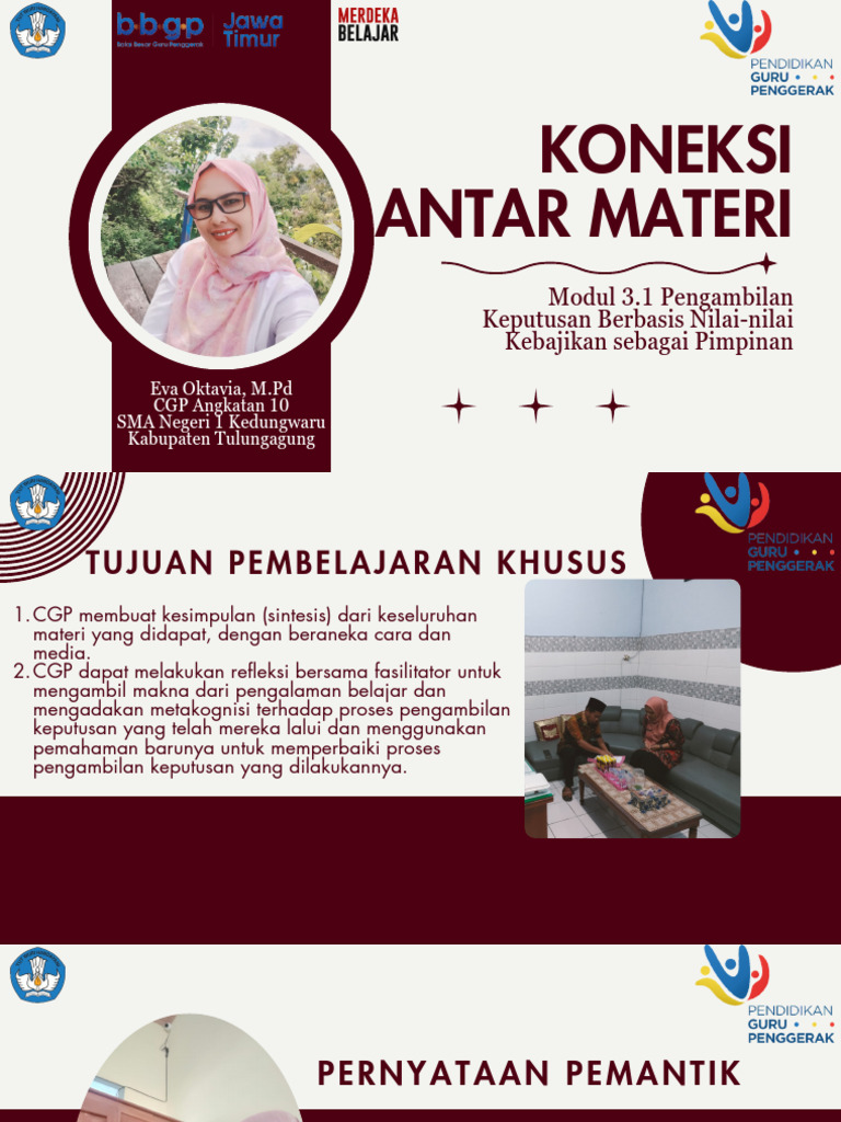 Koneksi Antar Materi Modul 3.1 - Eva Oktavia | PDF | Karier & Perkembangan | Kesehatan Holistik