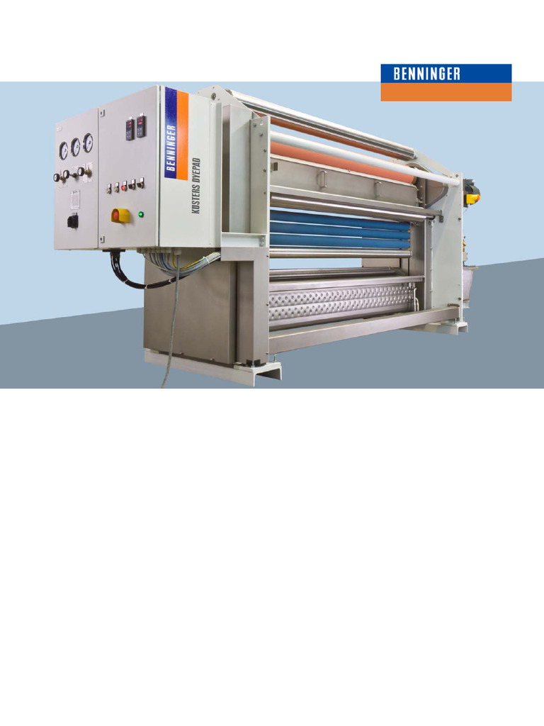 (Benninger) Flyer DyePad Basic EN-1000113 | PDF | Textiles | Dyeing