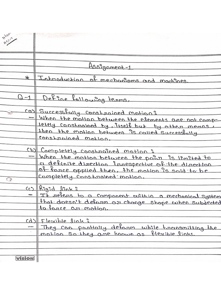 Assignment 1 KTOM | PDF