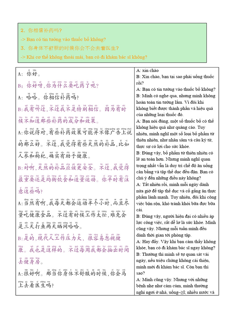 Khẩu Ngữ TC 6 | PDF