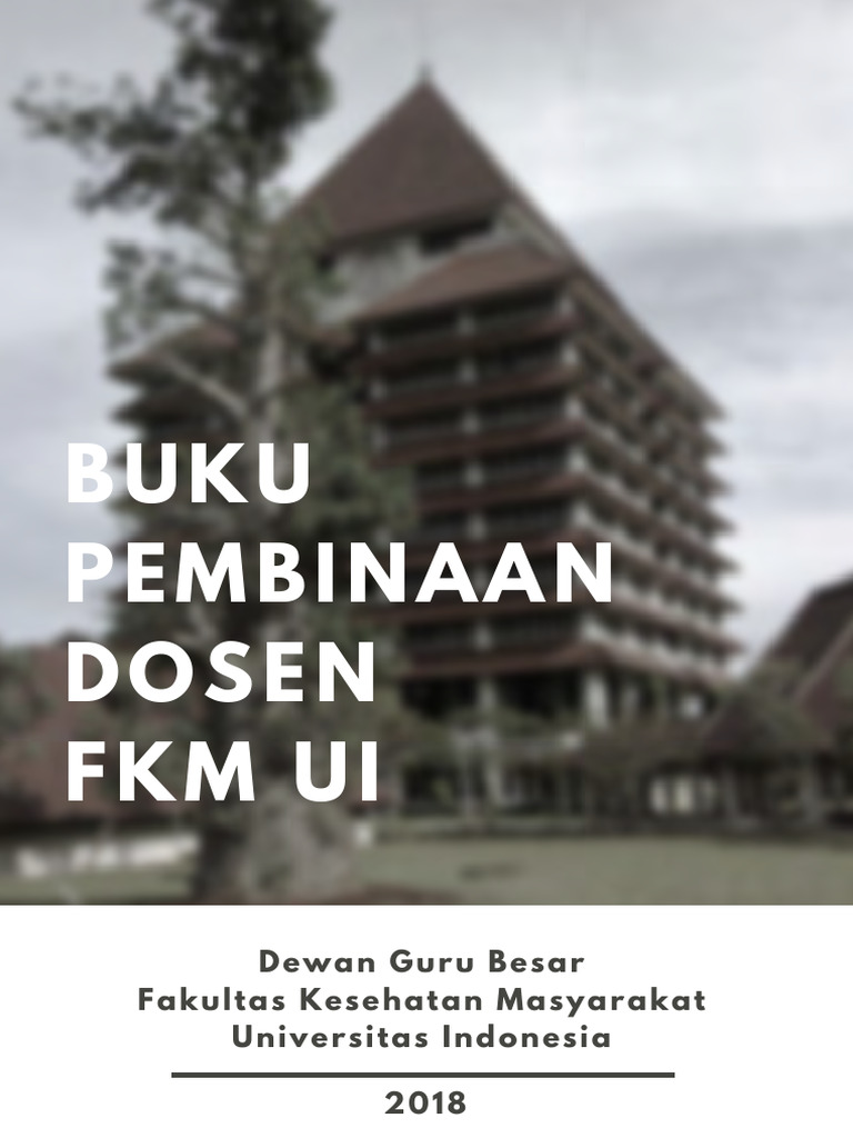 Pedoman Pembinaan Dosen FKM UI | PDF